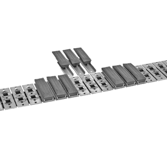 RP72 Heavy-Duty Rubber Pad Kit (Bolt-on pad) to TSO40-B - Struck Equipment